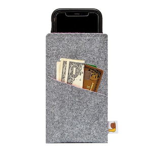 IPhone Felt Sleeve, Padded and Protective Cover for iPhone 16/15/14/pro ...