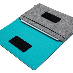 Grey & Turquoise Felt Case for Ipad Pro 11-inch/12.9-inch - Etsy
