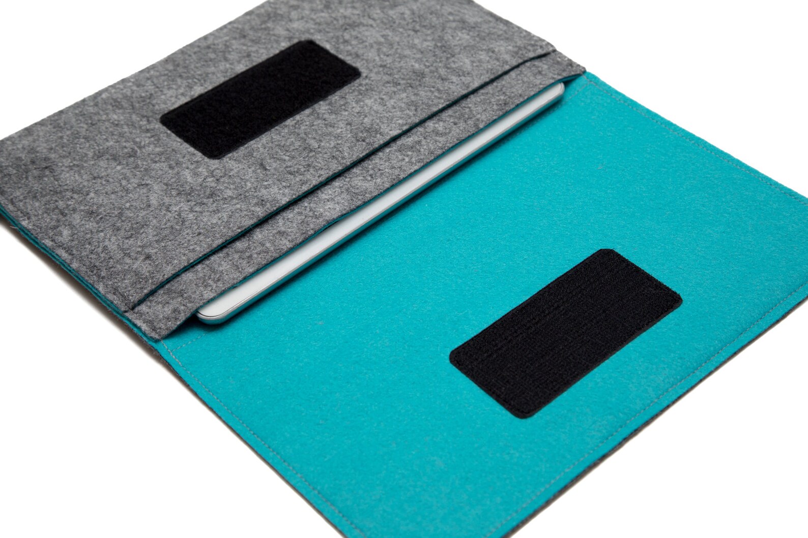Grey & Turquoise Felt Case for Ipad Pro 11-inch/12.9-inch - Etsy