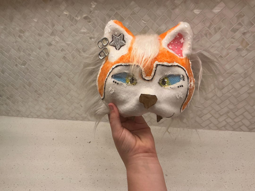 Cute Orange Soda Tab Furry Mask - Etsy