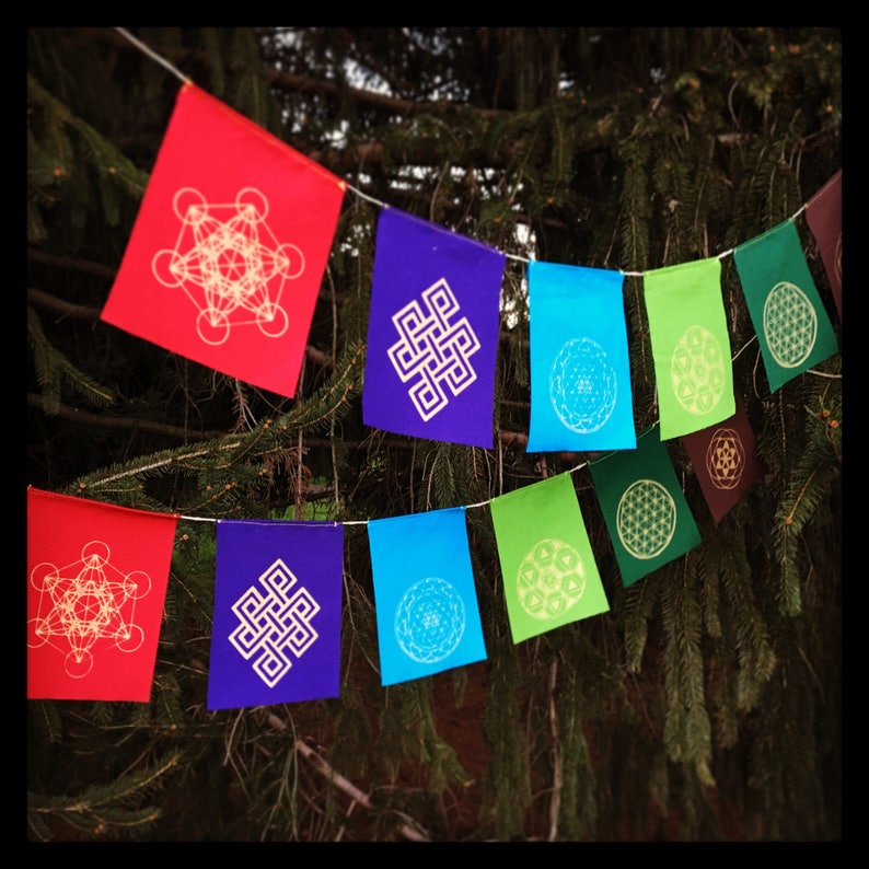 Sacred Geometry Prayer Flags | Etsy
