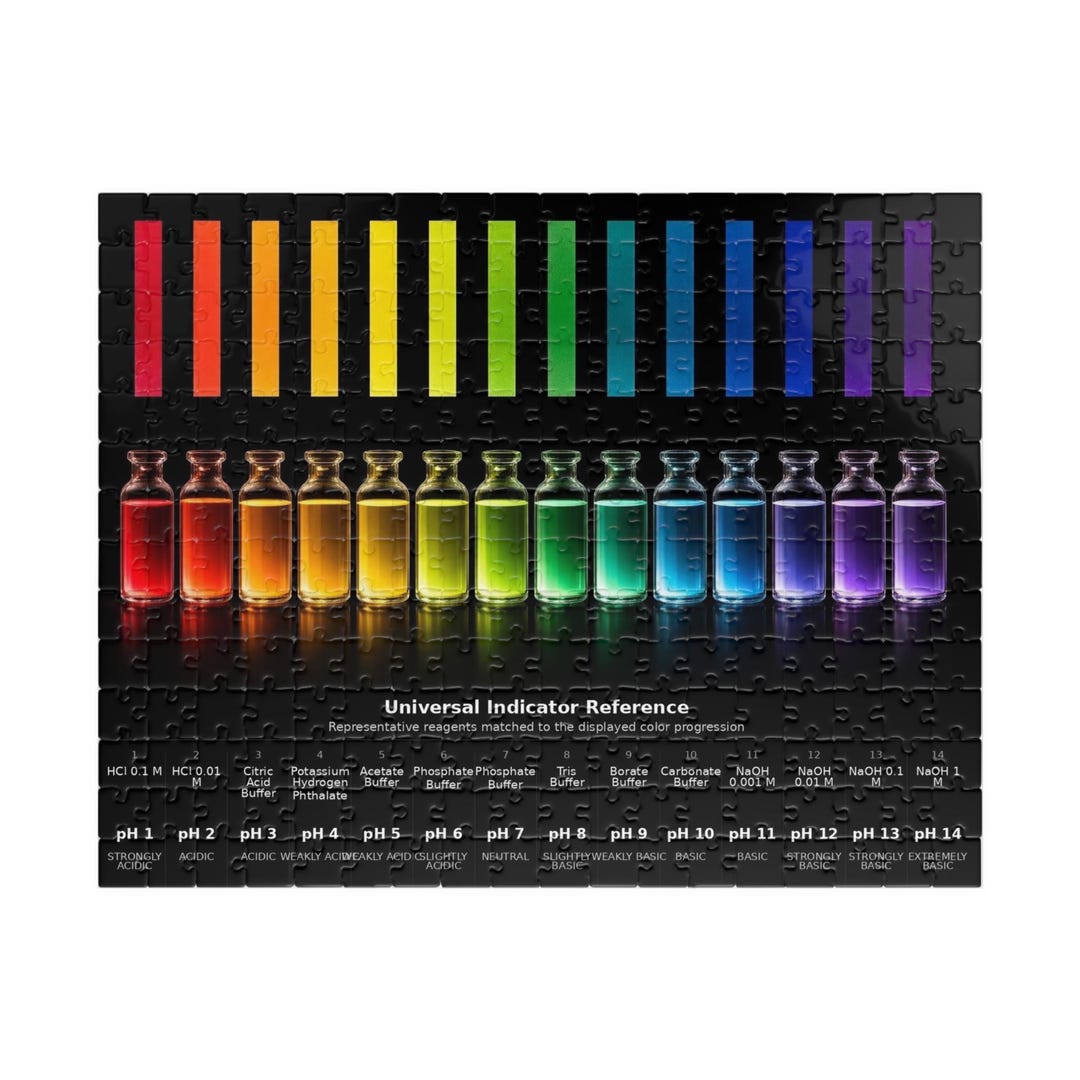 Universal Ph Indicator Spectrum Jigsaw Puzzle Chemistry Acids Bases ...
