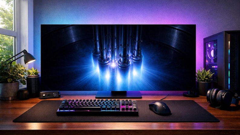 Cherenkov Radiation Ultrawide Wallpaper Nuclear Physics Art PC ...