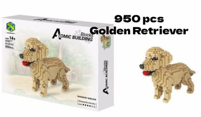 DIY Dog Building Brick Set, Mini Model Kit - Etsy
