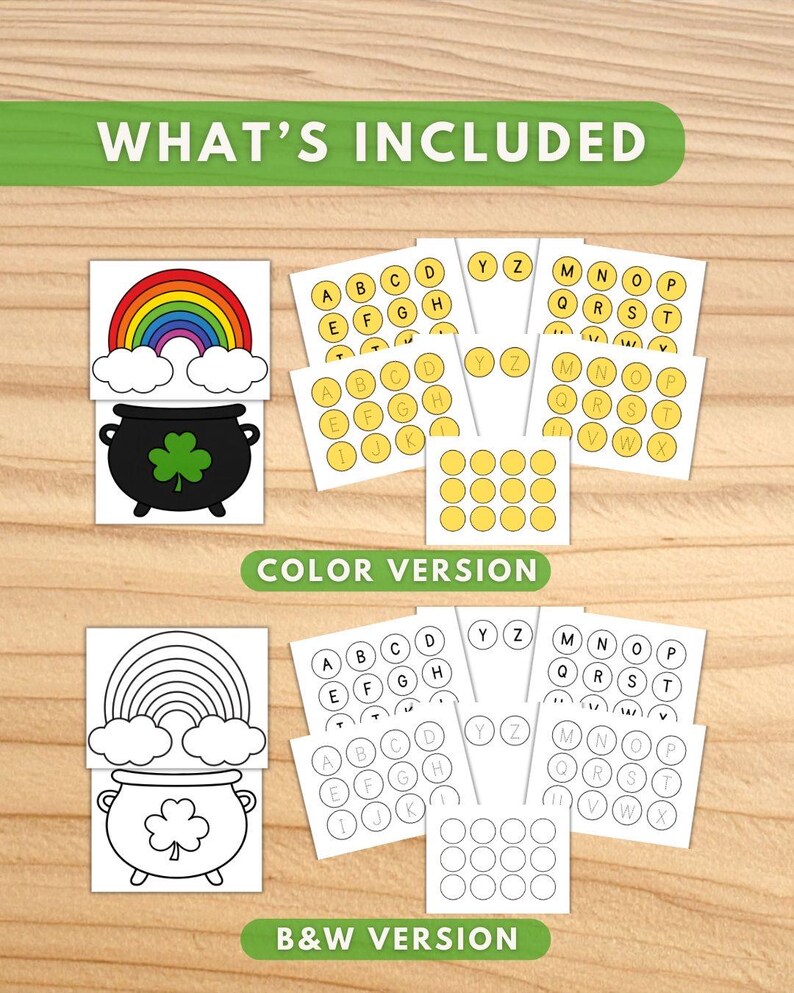St. Patrick's Day Pot of Gold Name Craft, Rainbow Activity (PDF) - Etsy