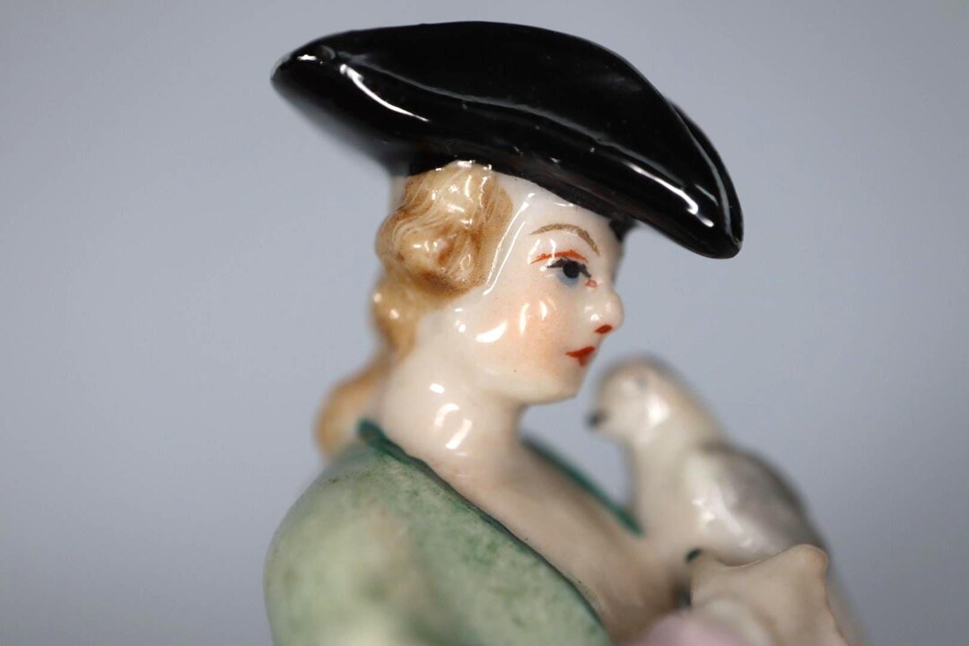 1760 Vienna Porcelain Falconer Figure, Antique Austrian Collectible ...