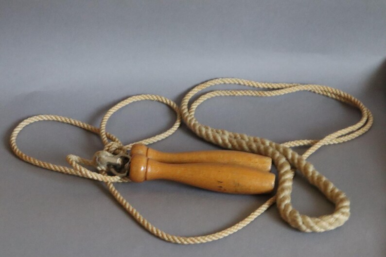 Authentic 1980s Retro Vintage German Jump Rope With Wooden Handles - Etsy