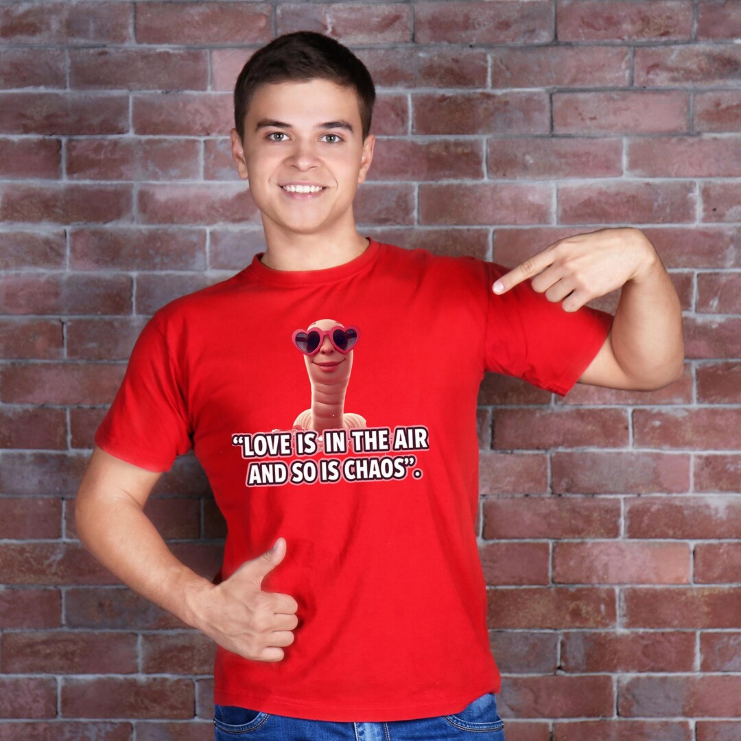 Funny Meme Graphic T-shirt, Gen Z Humor, Surreal Worm Art - Etsy