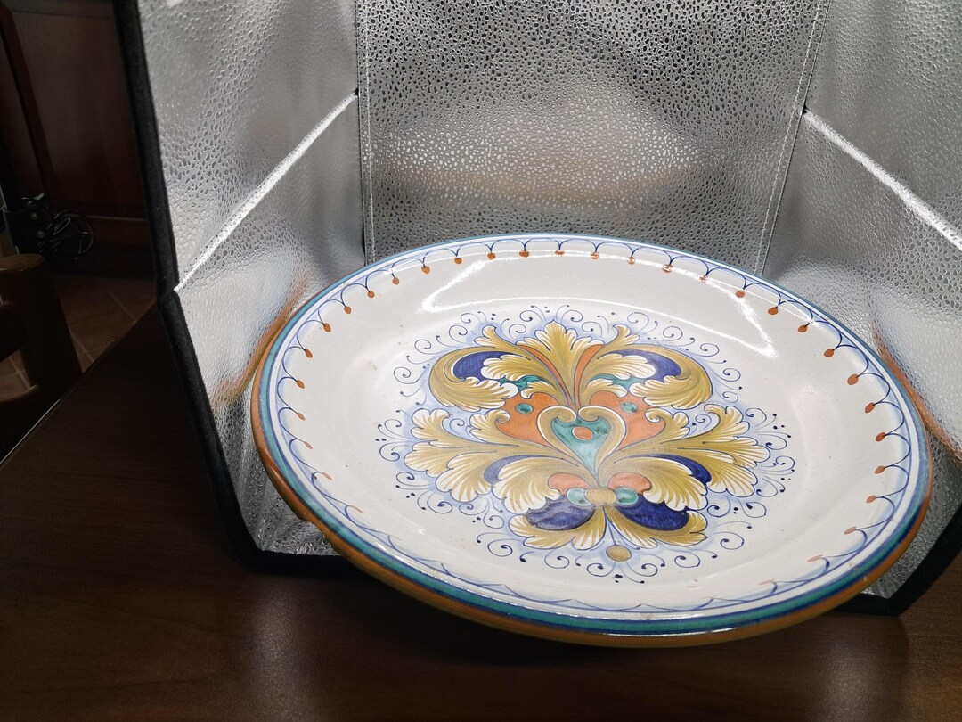 Italian Hand Painted Ceramic Plate – Vintage Tognana Decorative Dish ...
