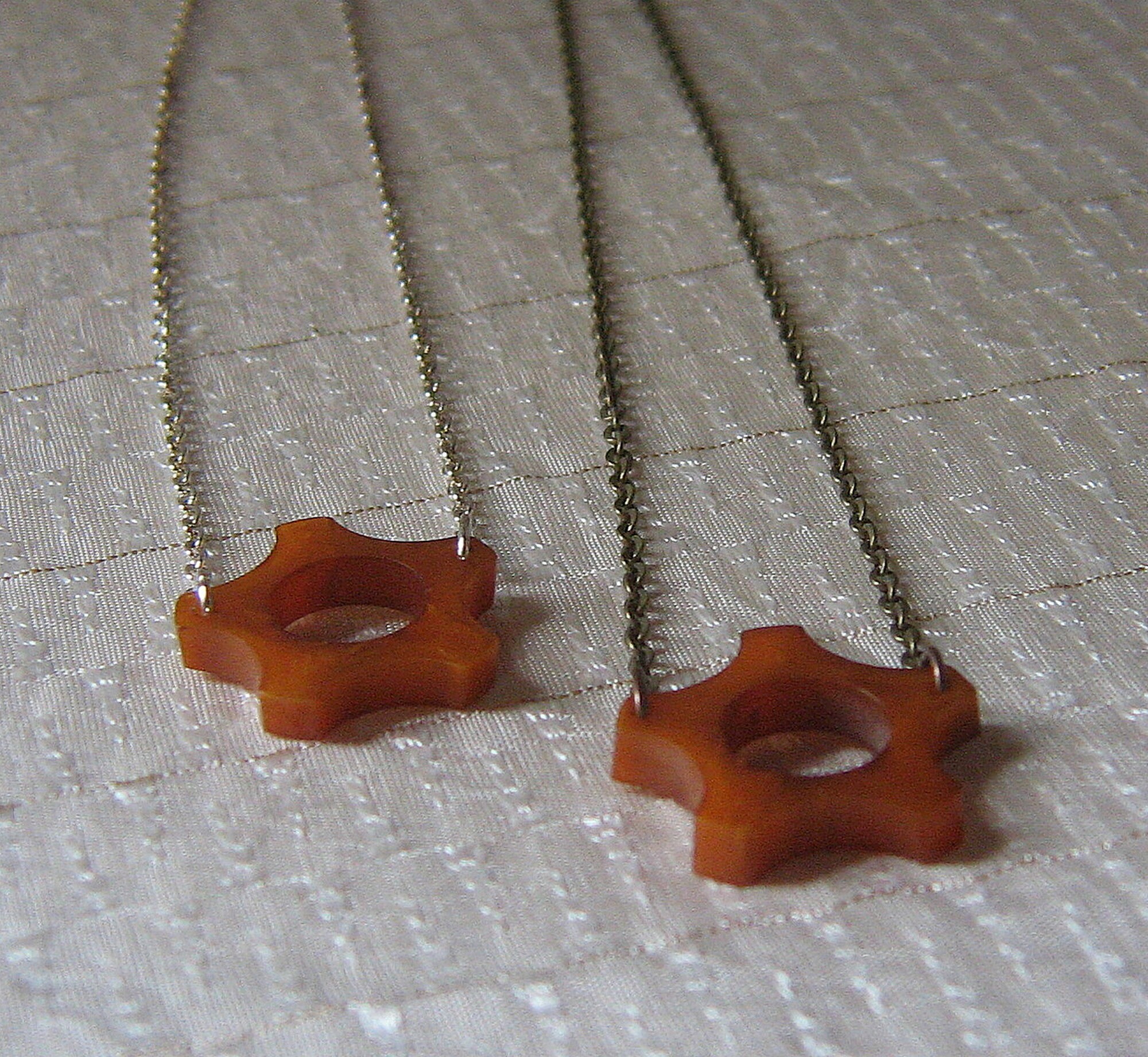 Bakelite Gear Necklace | Etsy