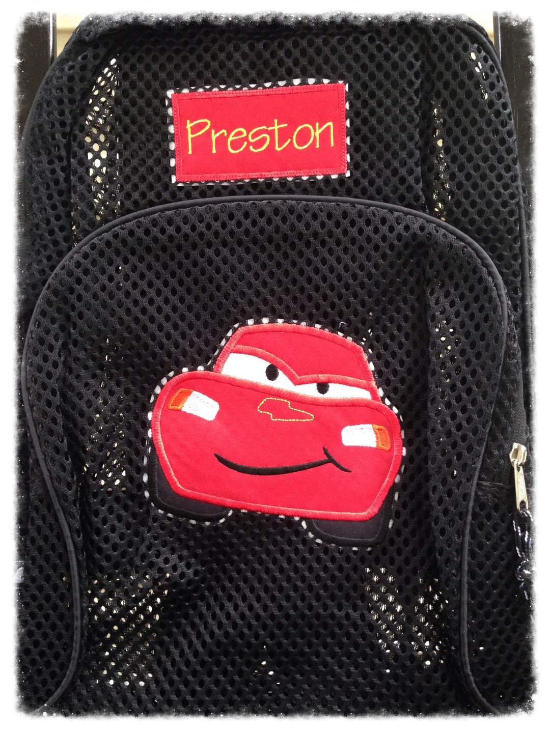 CHARACTER Inspired Monogrammed Mesh Backpack for Boys Personalized - Etsy