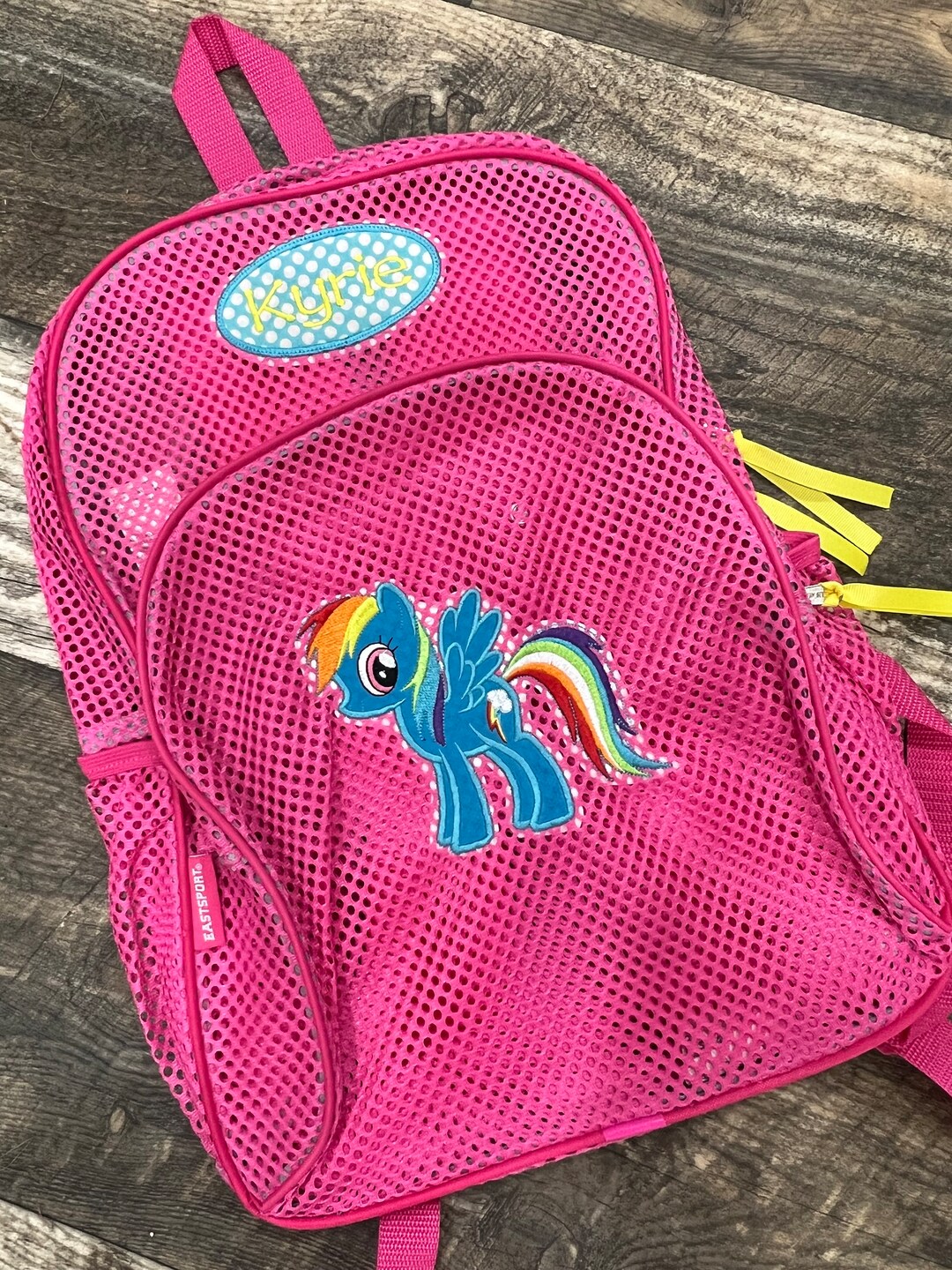 PONY Inspired Monogram Mesh Backpack for Girls Personalized - Etsy