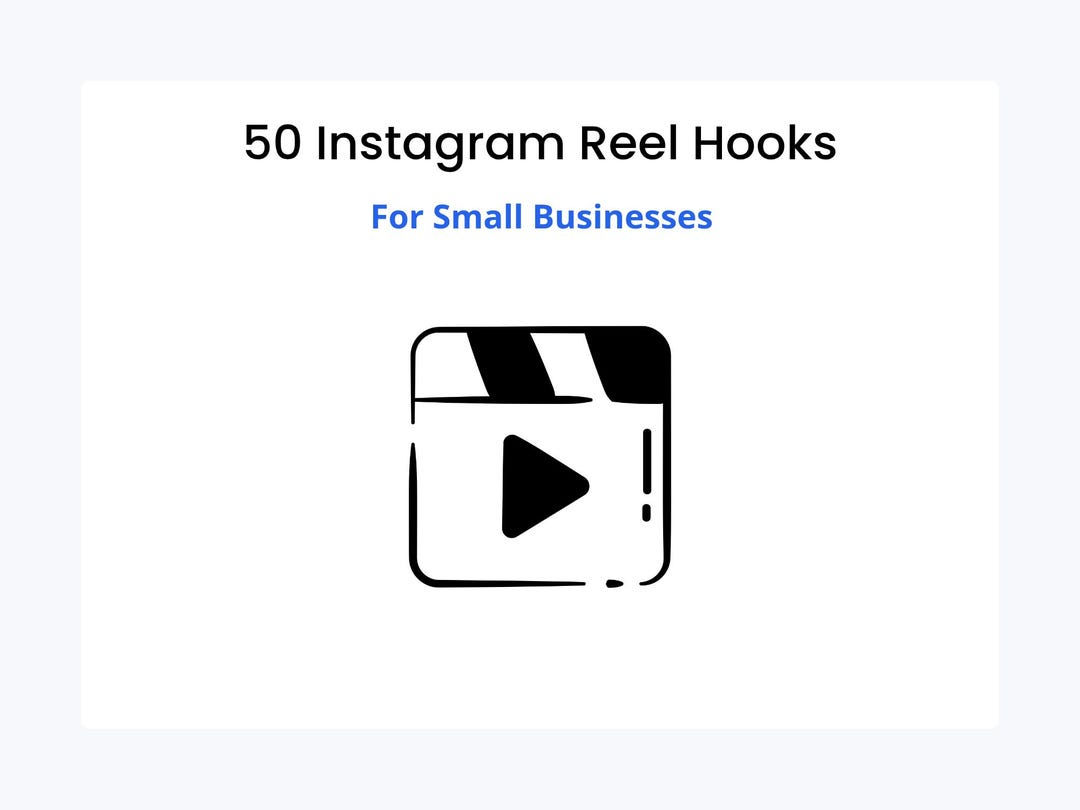 50 Instagram Reel Hooks for Small Businesses | Reel Hook Ideas ...