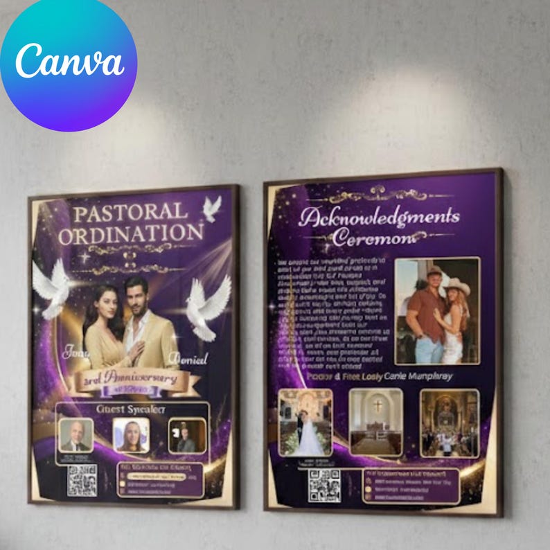 Ordination Service Flyer, Church Flyer, Ordination Church Flyer ...
