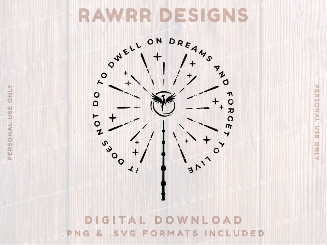 HP Albus Dumbledore Wand | Wizarding World | Digital Download | SVG PNG ...