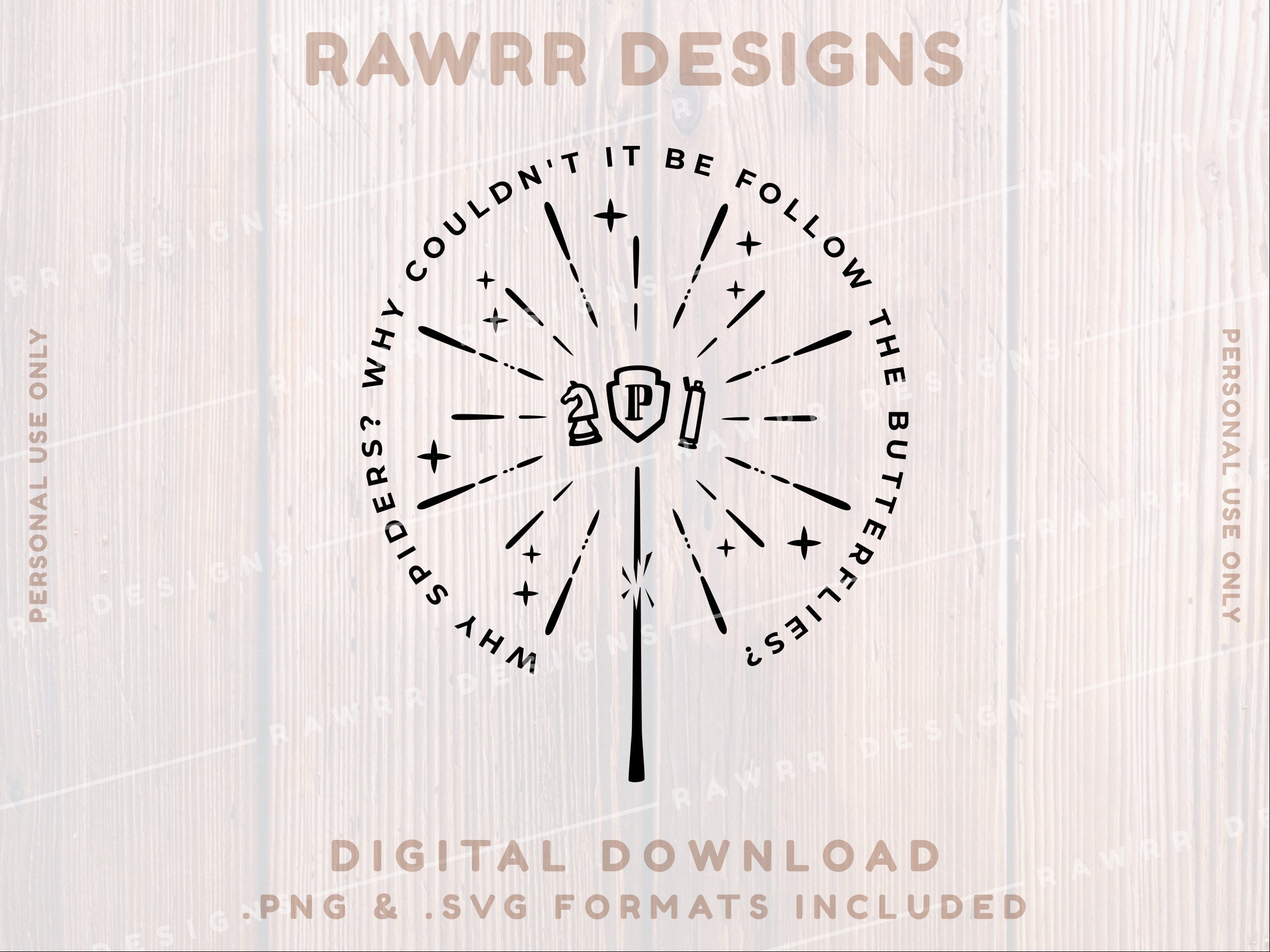 HP Ron Weasley Wand Wizarding World Digital Download SVG PNG Cricut ...