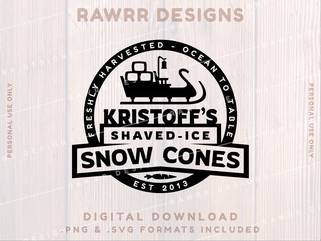 Kristoff's Snow Cones | Frozen | Custom Shirt | SVG PNG | Cricut ...