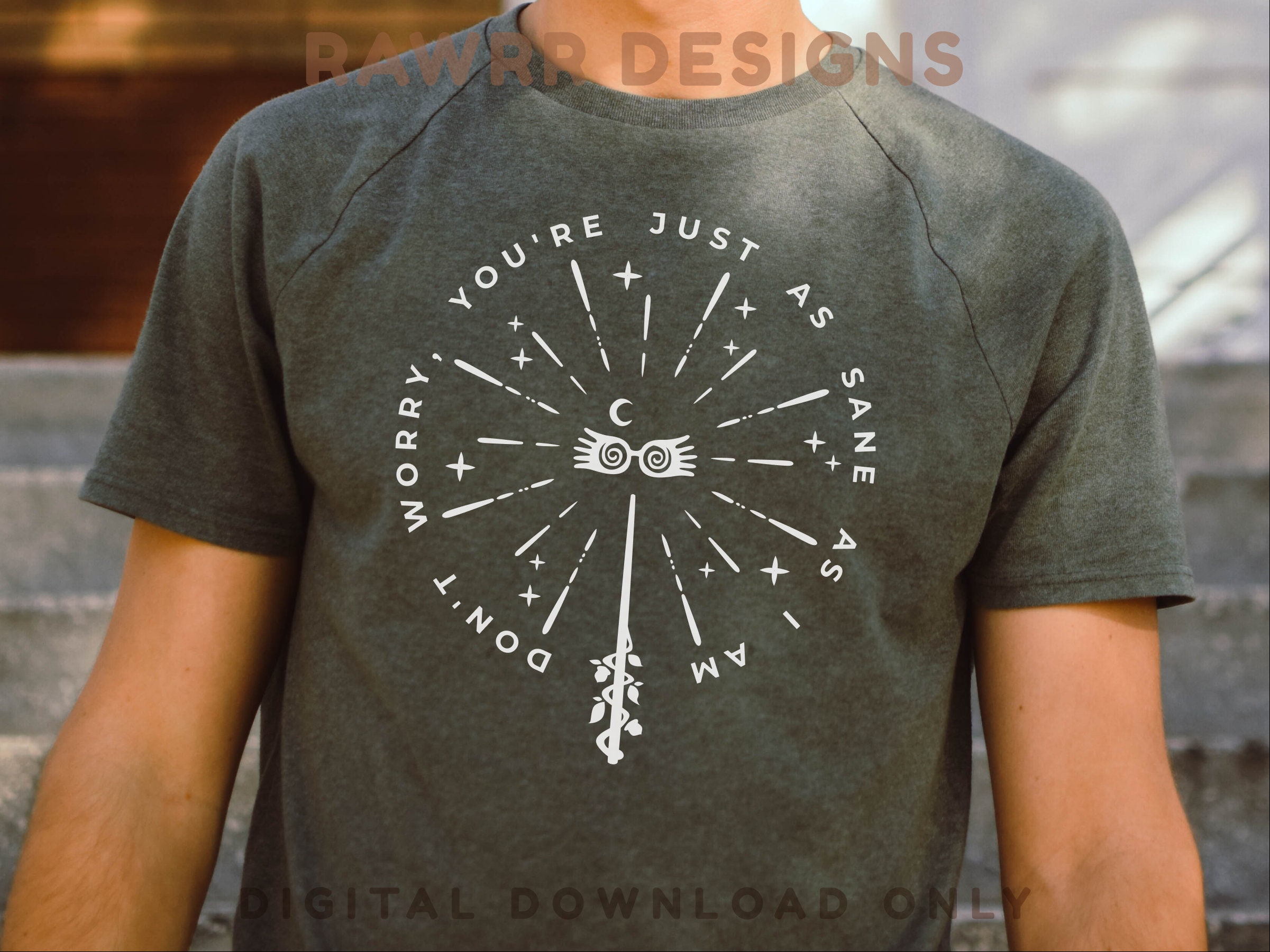 HP Luna Lovegood Wand | Wizarding World | Digital Download | SVG PNG ...
