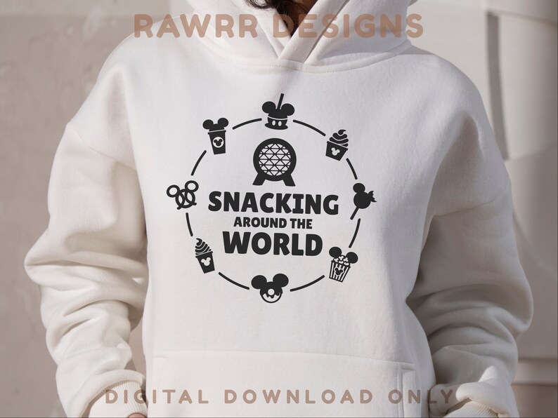 Snacking Around the World Epcot Digital Download SVG PNG Cricut ...