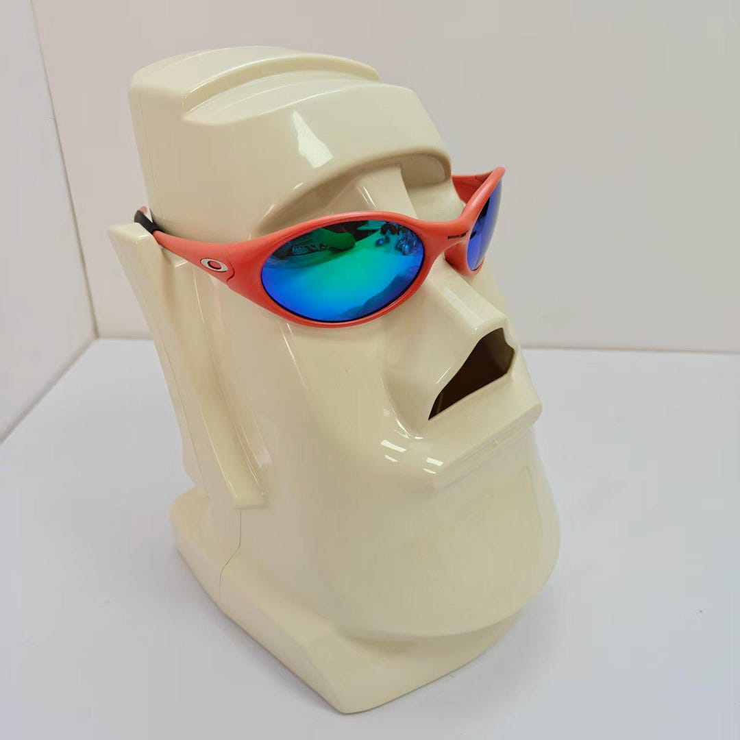 Vintage Oakley X PIET Eye Jacket Polarized Sunglasses Red Frame ...