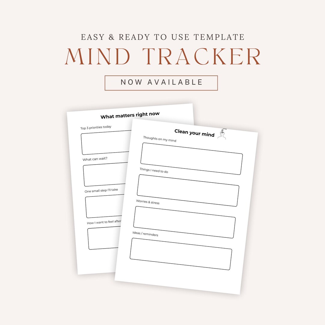 Clean Your Mind – Brain Dump Printable | Minimalist Mental Clarity ...