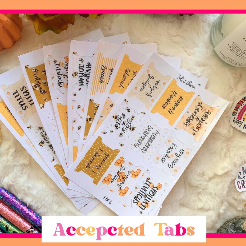 Tab Stickers - Etsy