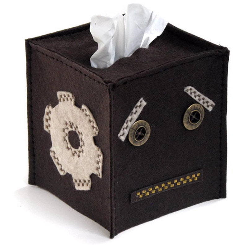 Steampunk Robot Tissue Cover - Etsy