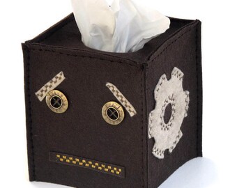 Robot Tissue Box Cover | Etsy