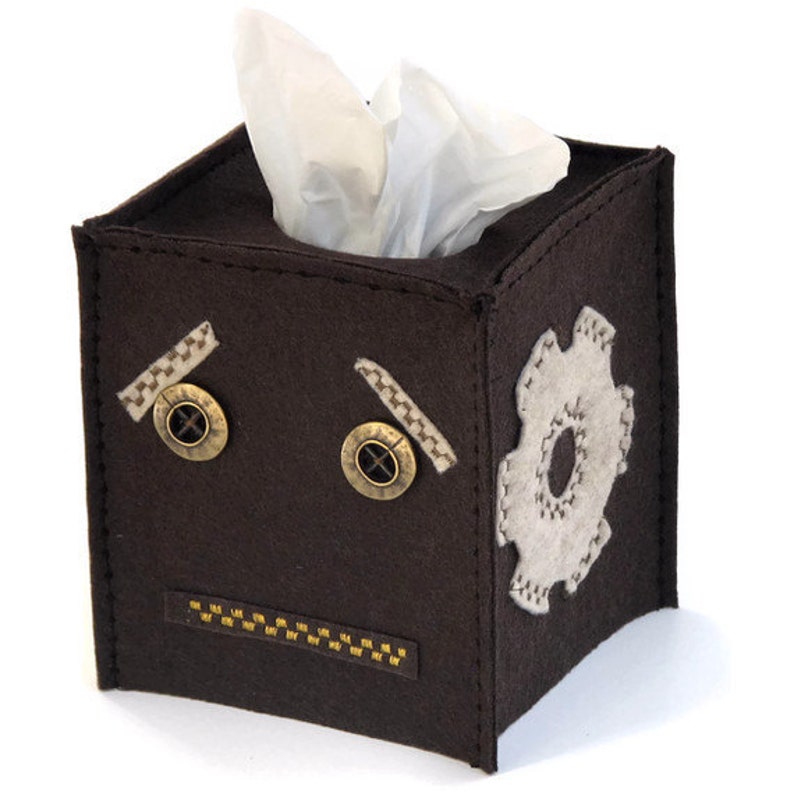 Steampunk Robot Tissue Cover - Etsy