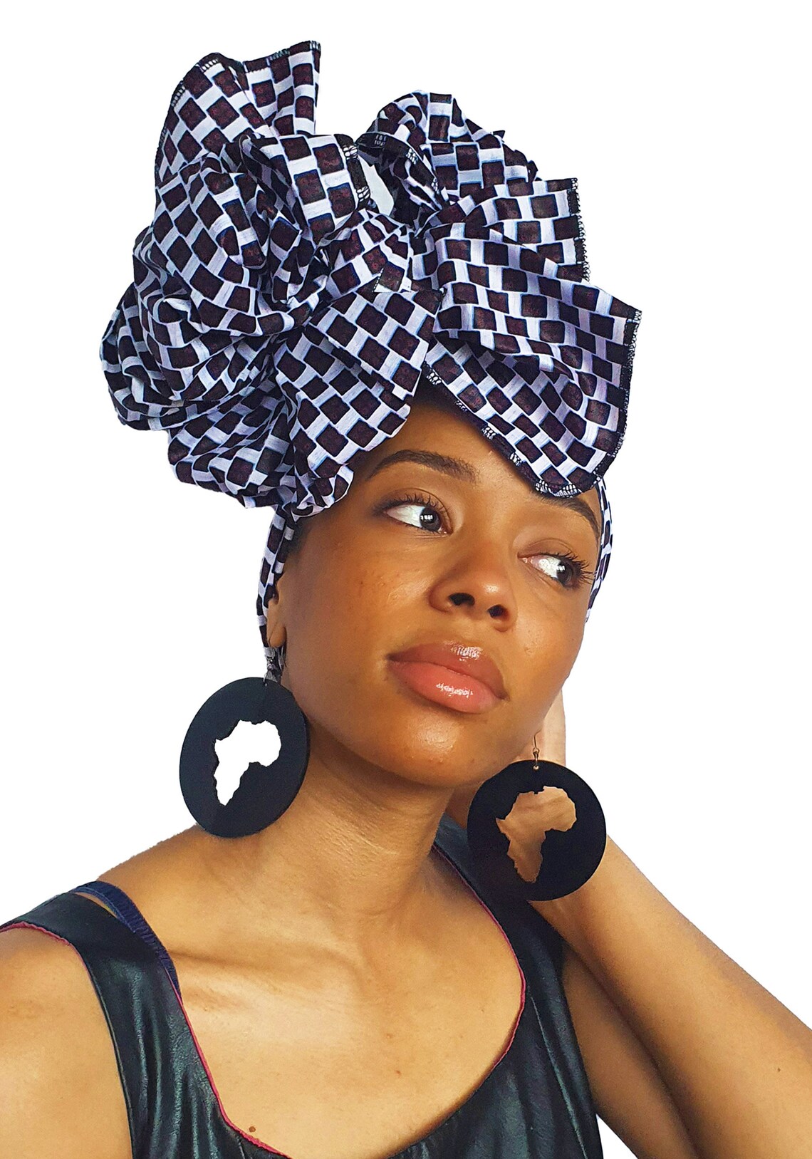 Gift ideas/ African print head wrap/ head dress / turban/ | Etsy