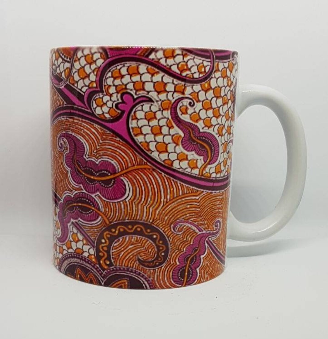 Ankara Print Coffee Mug: Unique African Design, 11oz - Etsy UK