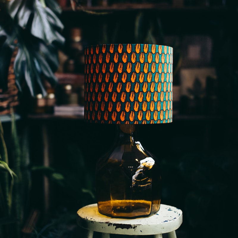 Orange Lamp Shade - Etsy UK