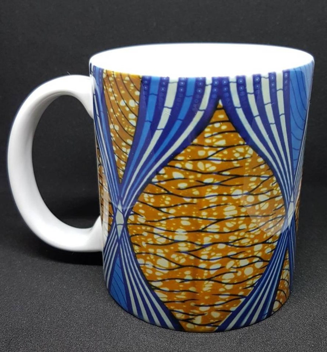 Tasses à café imprimées tasse à thé cadeau, cadeaux de design africain ...