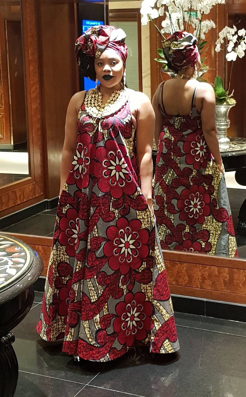 Ankara Print Maxi Dress African Print Maxi Dress African Etsy