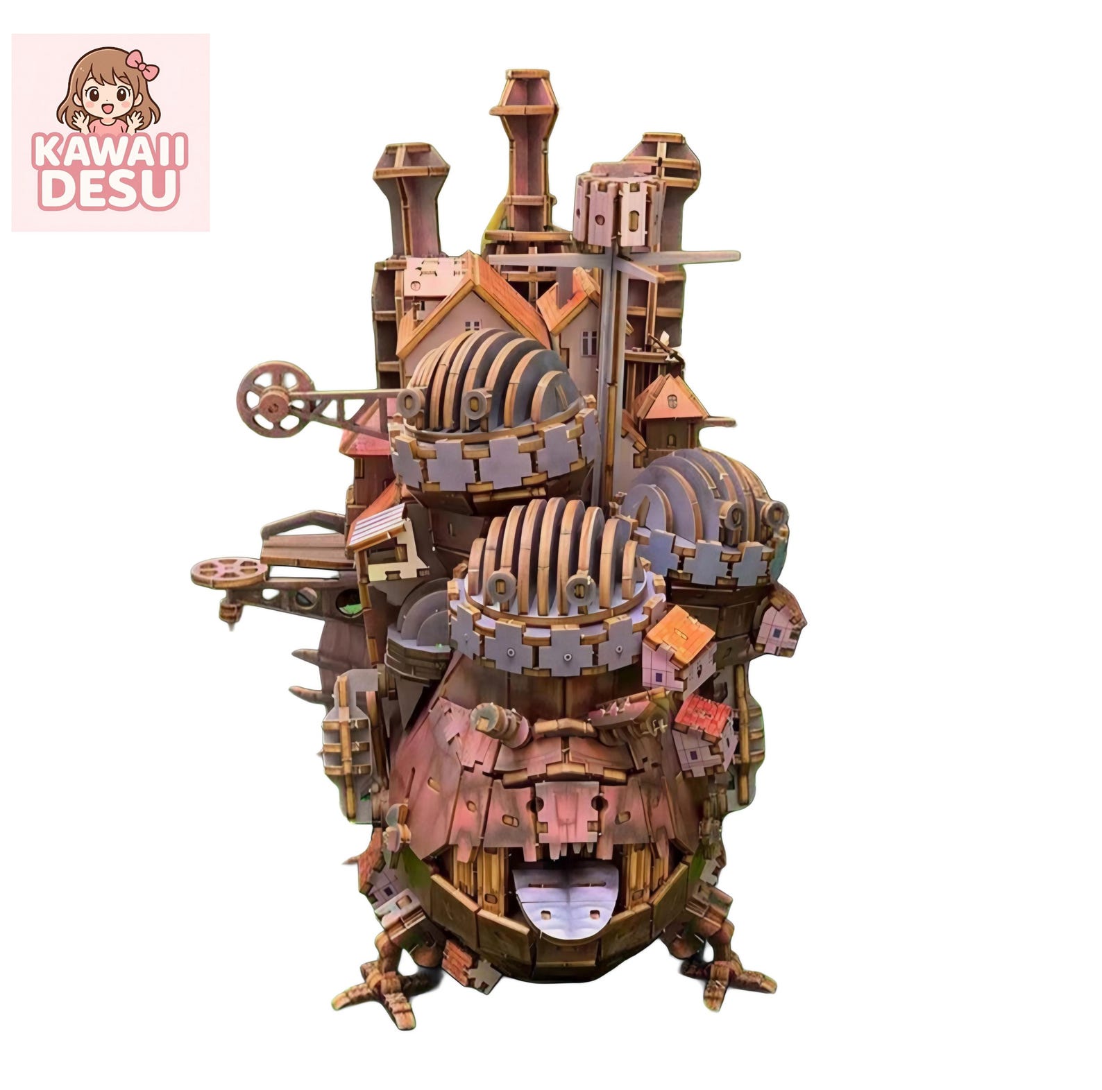 Wooden 3D Howl's Moving Castle Puzzle Kit – DIY Fantasy Wood Model ...
