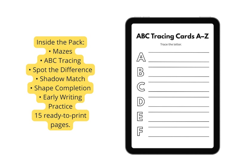 Printable Activity Pack for Kids | Educational Worksheets Preschool ...