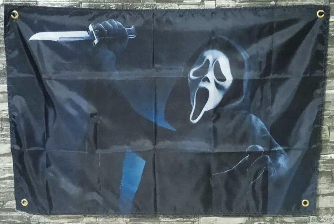 Ghostface Scream Flag - Etsy