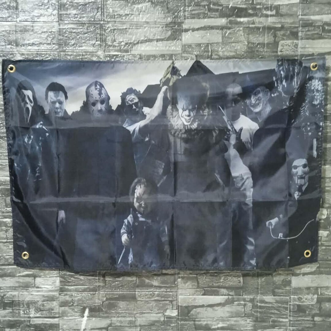 Horror Characters Flag - Etsy