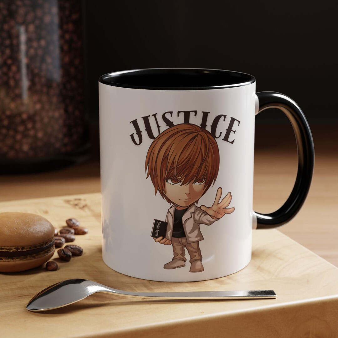 Justice Anime Character Coffee Mug | Anime Lover Mug | Minimalist Anime ...