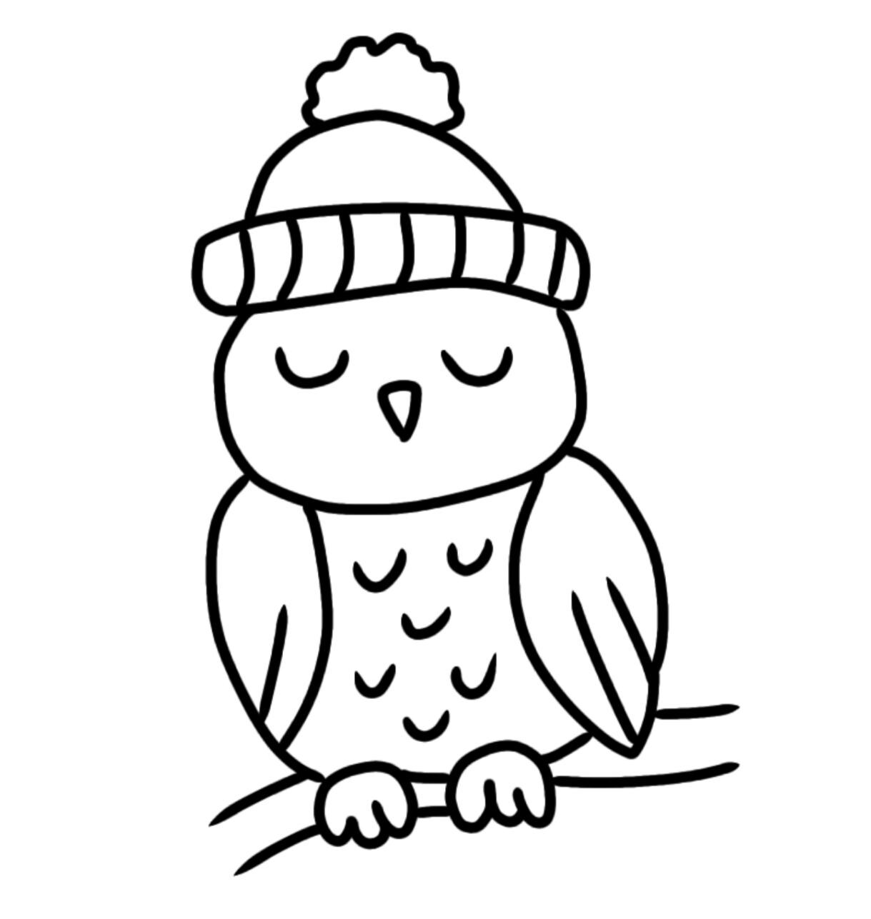 Winter Doodles Coloring Pages & Clipart | Printable PDF | PNG Icons ...