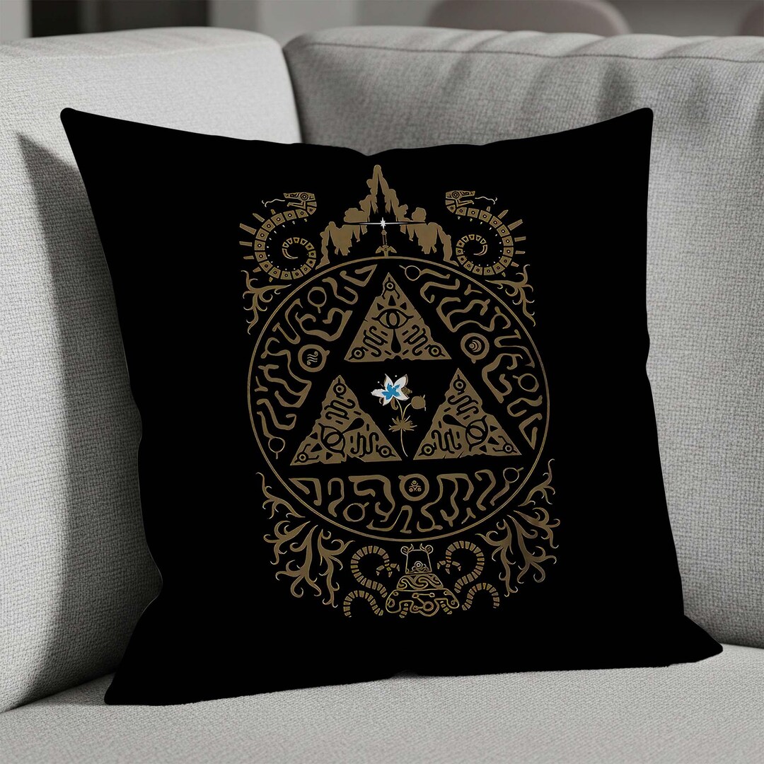 Zelda Triforce Symbol, Legend of Zelda Art, Zelda Gaming Pillow ...