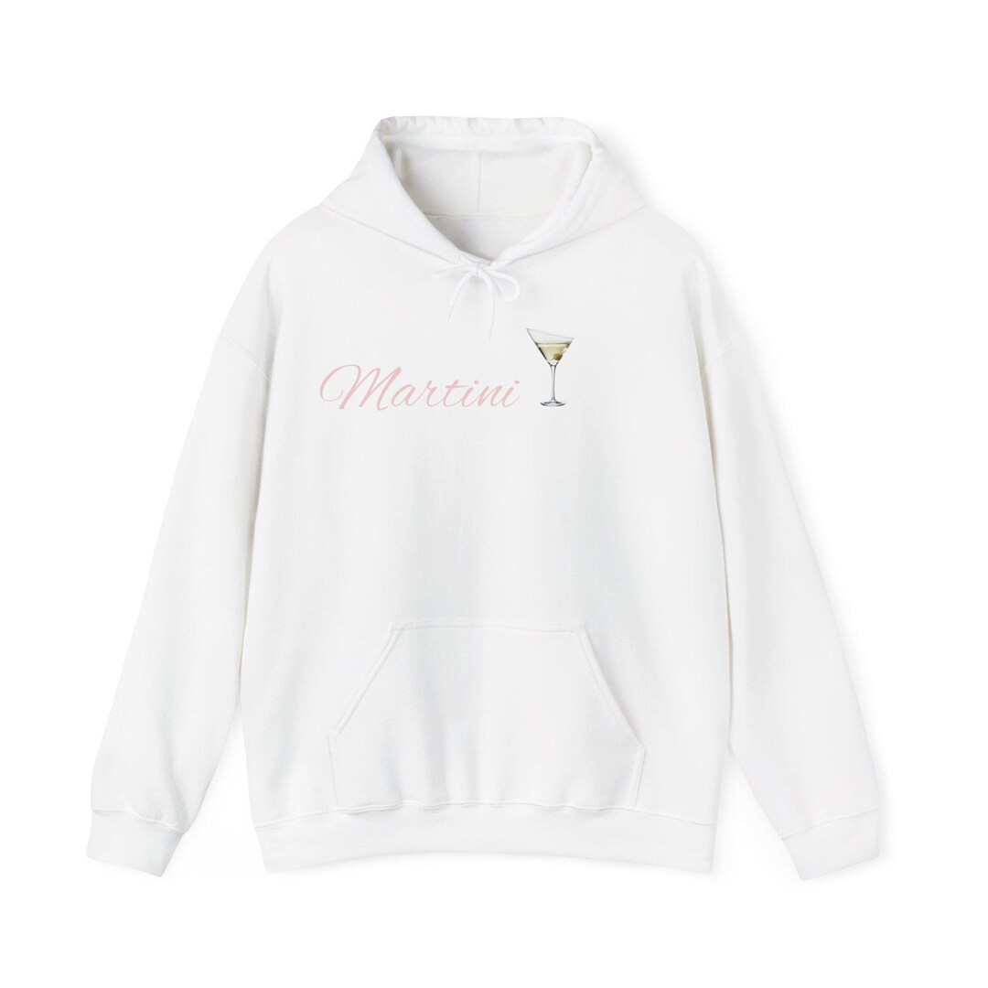 Martini Glass Cocktail Hoodie | Olive Bar Streetwear Pullover - Etsy