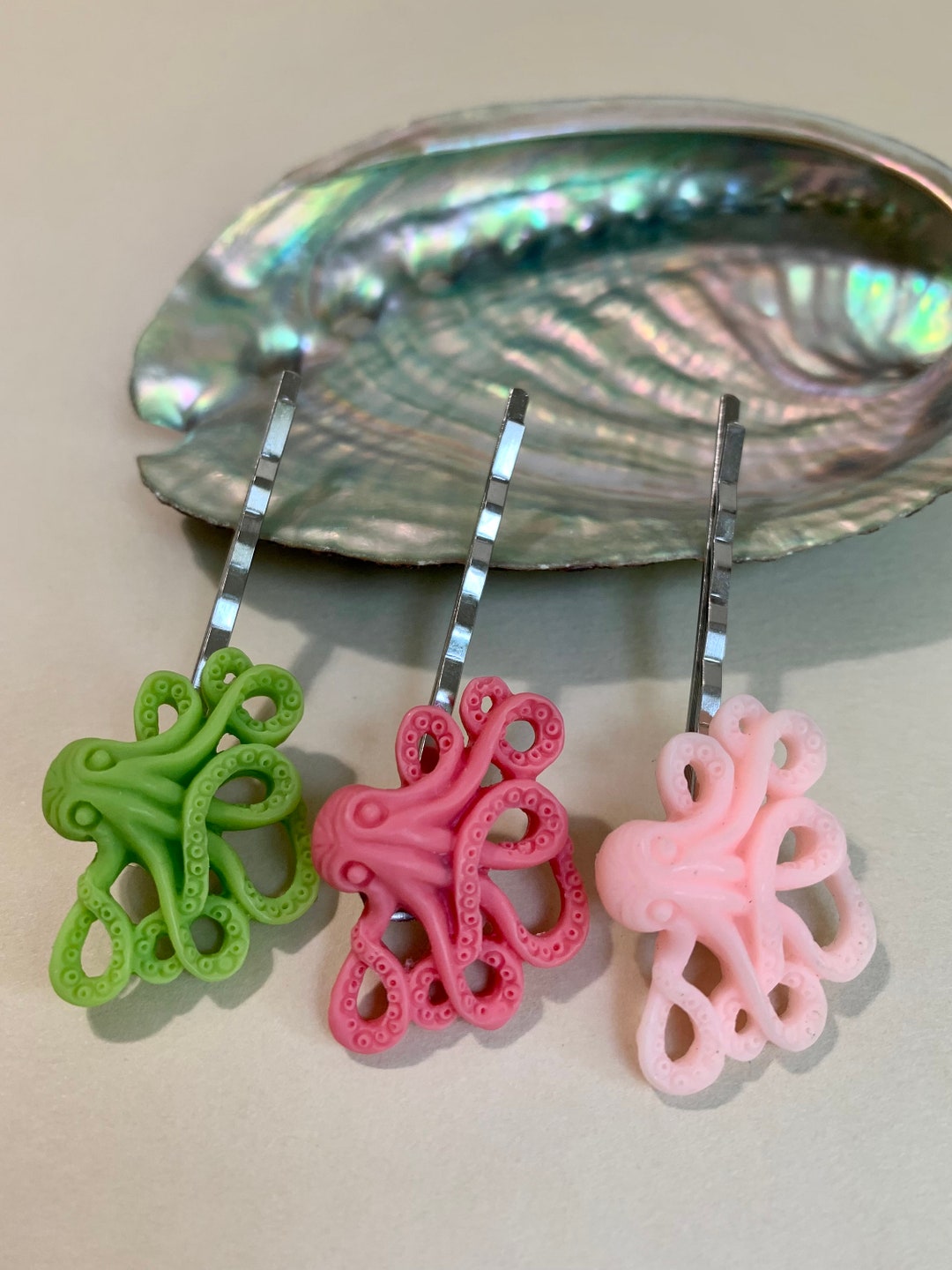 Watermelon Sugar Octopus Hair Pins - Etsy