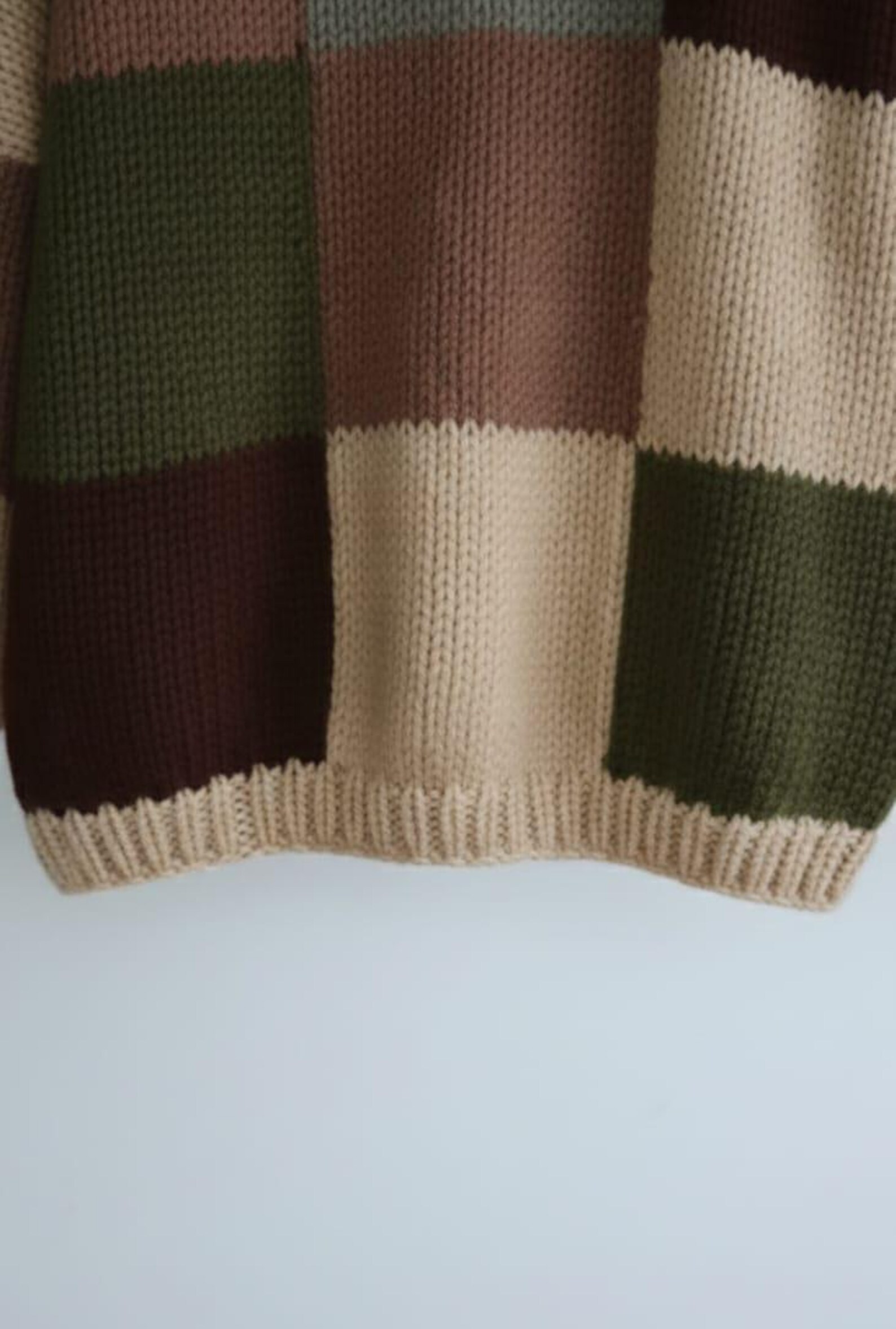 Oversized Fall Winter Color Block Knitwear - Etsy