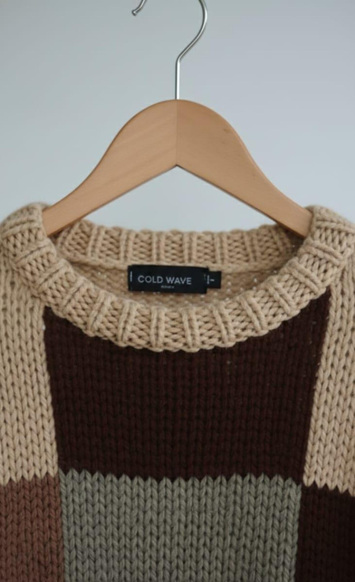 Oversized Fall Winter Color Block Knitwear - Etsy