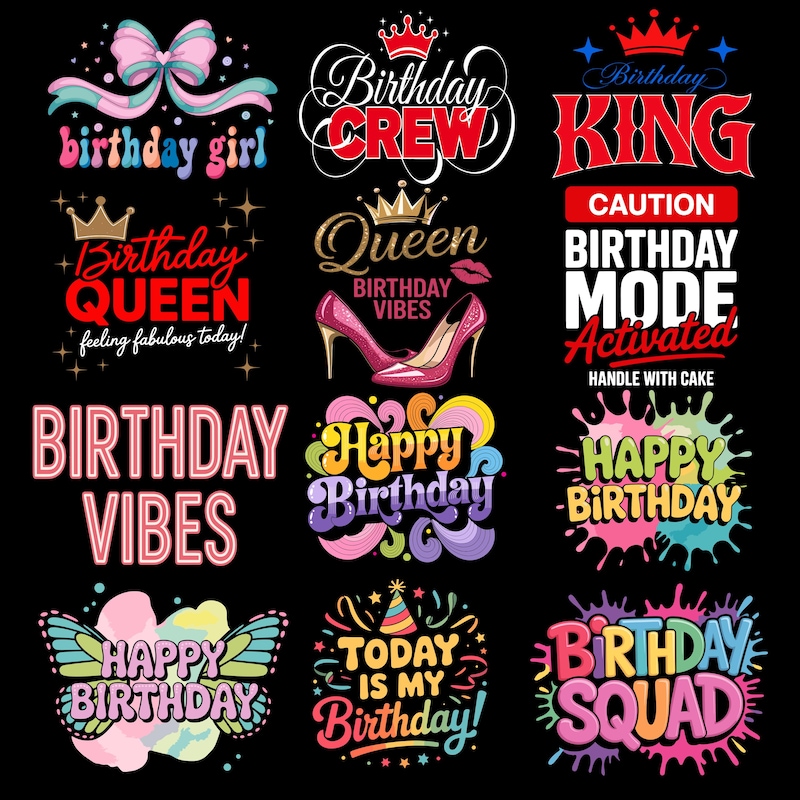 Birthday Girl Preppy Png - Etsy