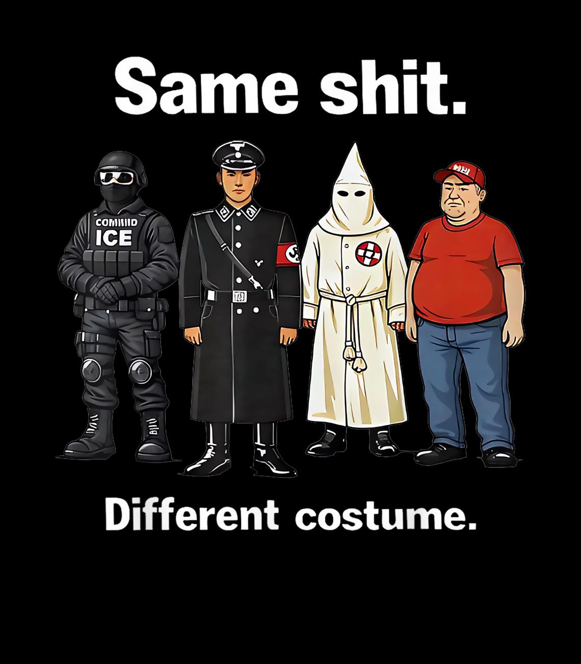 Same Shit Different Costume Png, Anti Trump Political Png, Funny ...