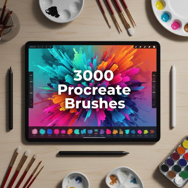 3000 Procreate Brushes Mega Bundle | Ultimate Digital Brush Set for ...
