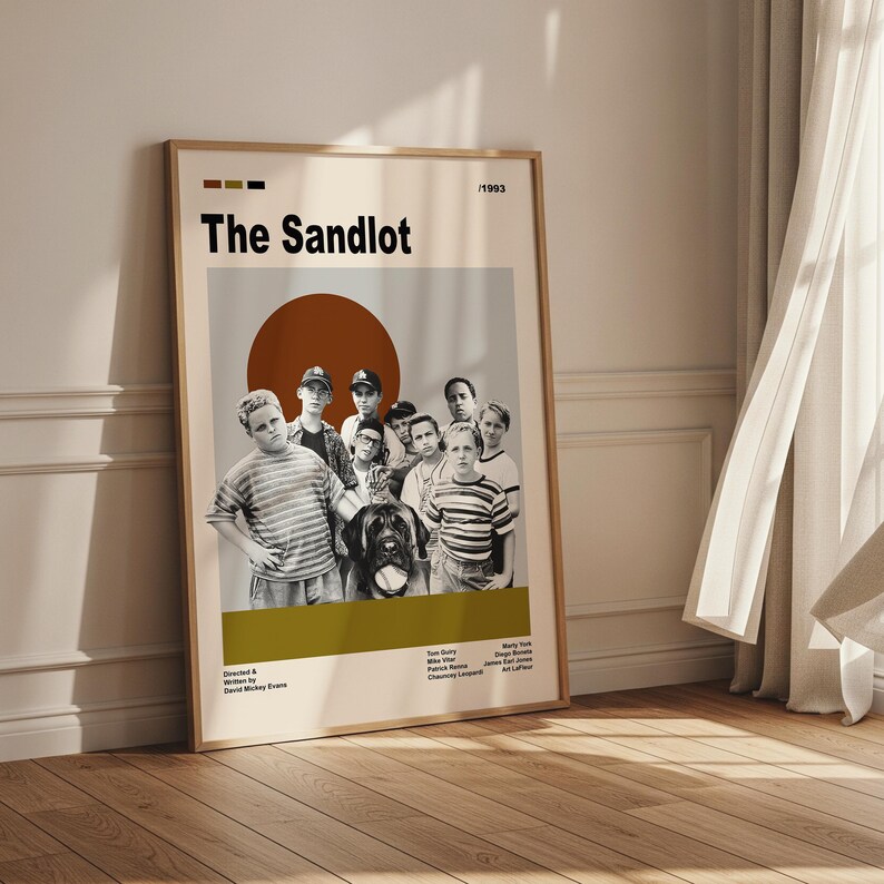 The Sandlot Poster, Retro Movie Poster, Childhood Time Movie Poster ...