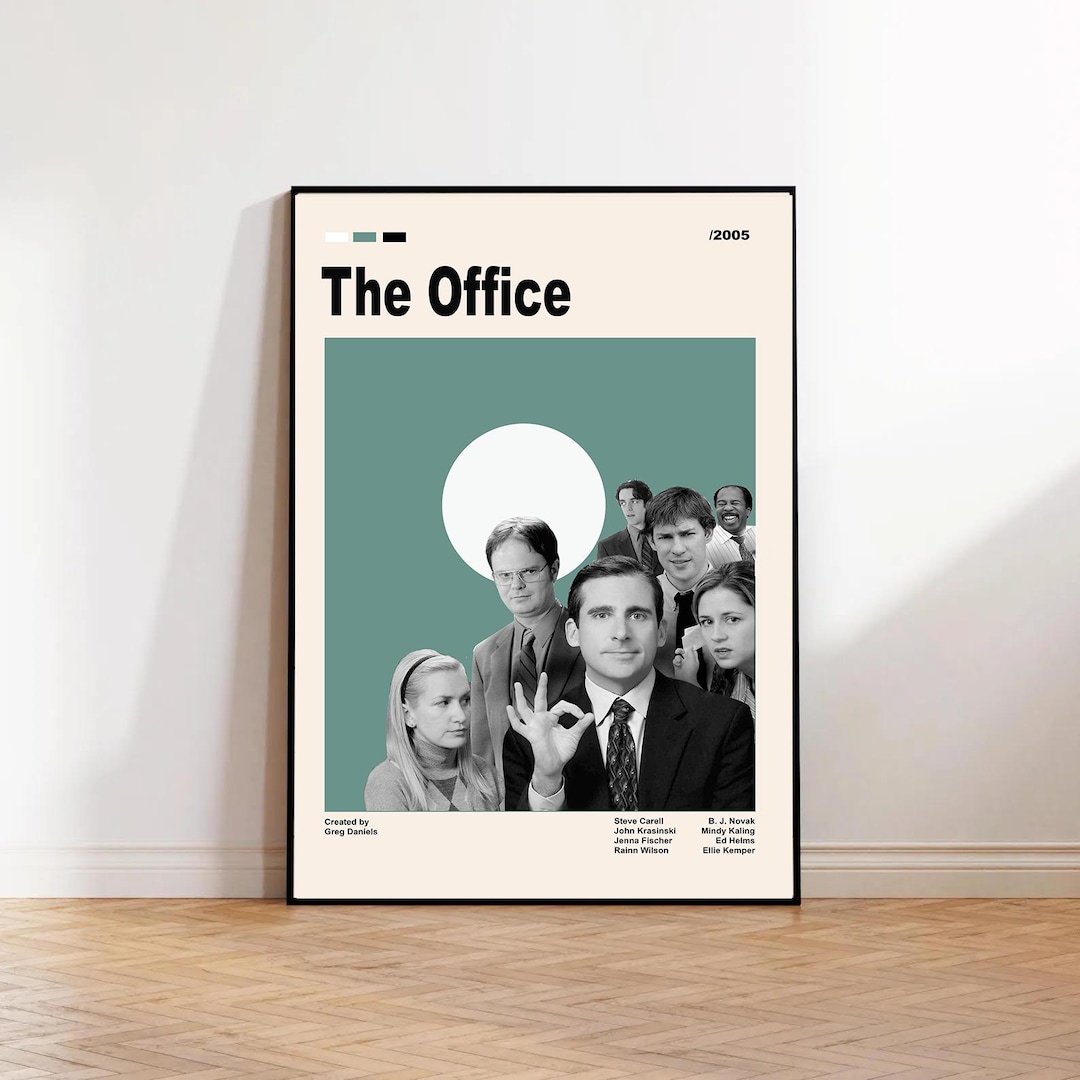 The Office Movie Poster, Famous Comedy Series, Mid Century Modern ...
